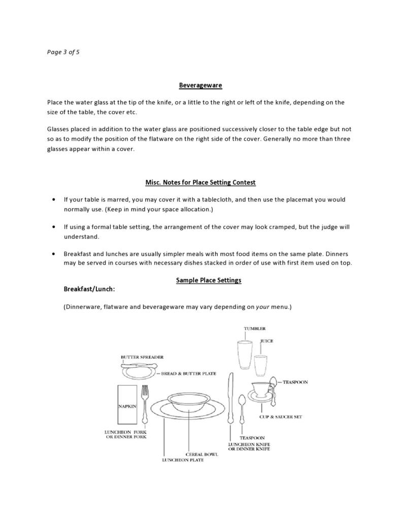 41 Printable Place Setting Templates (100% Free) ᐅ TemplateLab