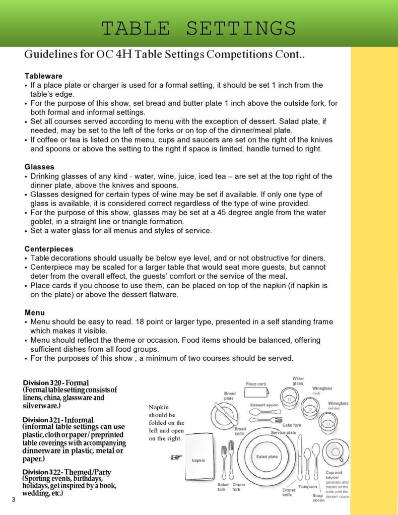 41 Printable Place Setting Templates (100% Free) ᐅ TemplateLab