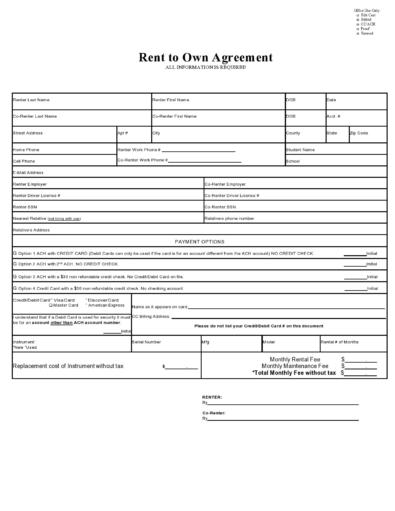 30 Free Rent To Own Contracts Templates ᐅ TemplateLab