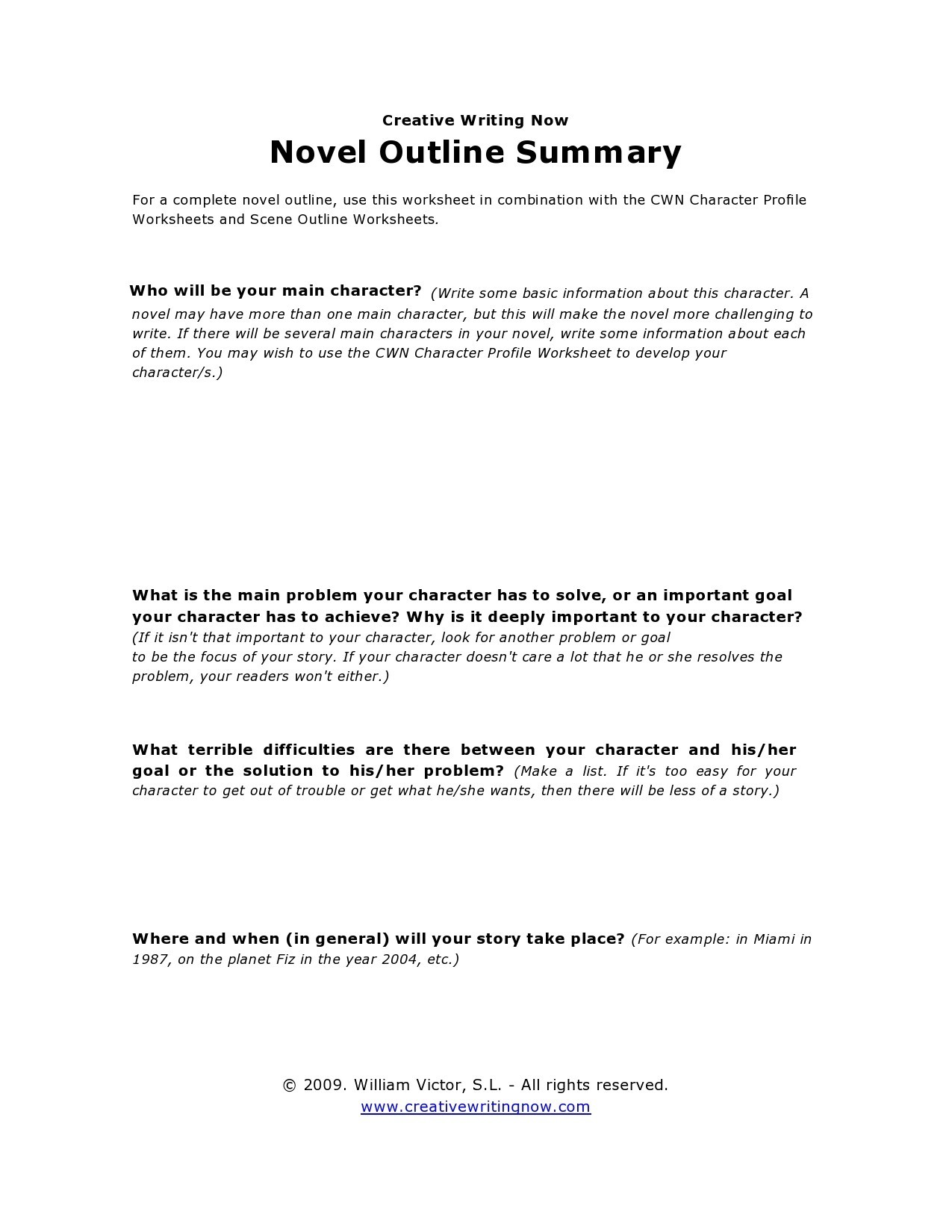 46 Best Story Outline Templates Novel Book Plot TemplateLab