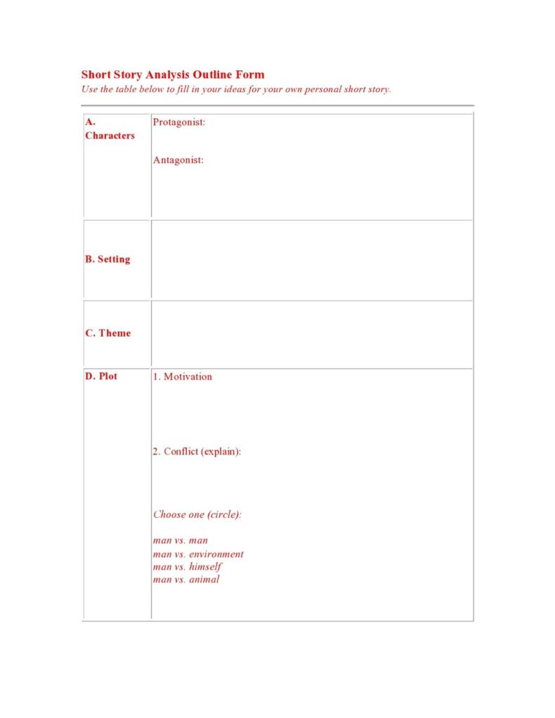 46 Best Story Outline Templates (Novel, Book & Plot) ᐅ TemplateLab