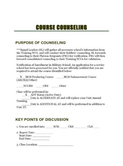 31 Free Army Counseling Forms (DA 4856 Fillable) ᐅ TemplateLab