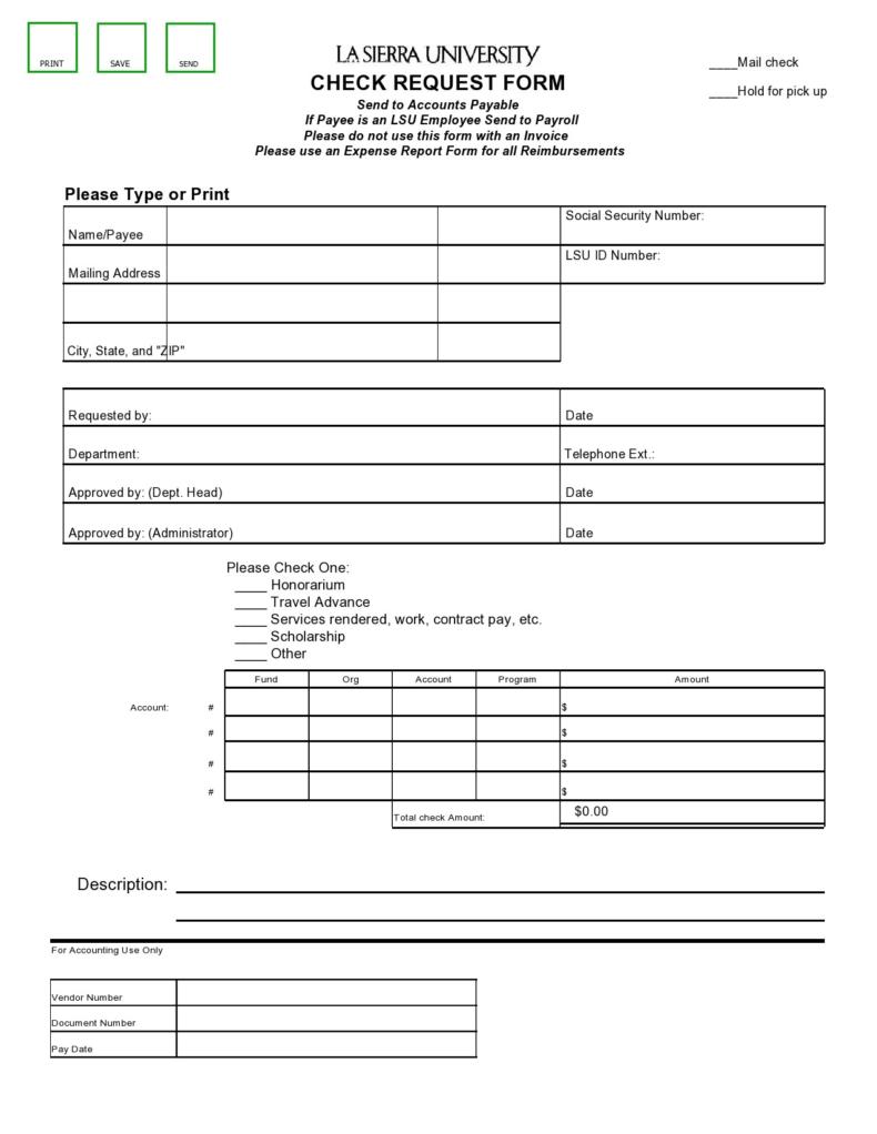 50 Free Check Request Forms [Word, Excel, PDF] ᐅ TemplateLab