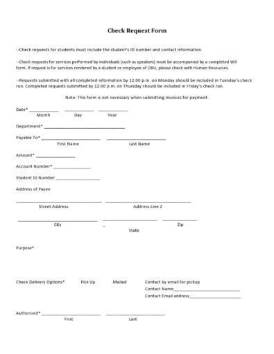 50 Free Check Request Forms [Word, Excel, PDF] ᐅ TemplateLab
