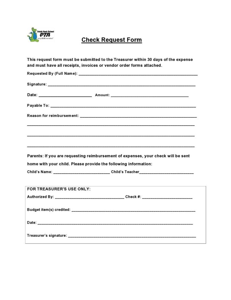 50 Free Check Request Forms [Word, Excel, PDF] ᐅ TemplateLab