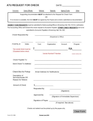 50 Free Check Request Forms [Word, Excel, PDF] ᐅ TemplateLab