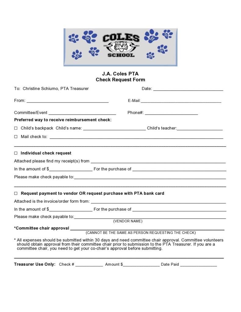 50 Free Check Request Forms [Word, Excel, PDF] ᐅ TemplateLab