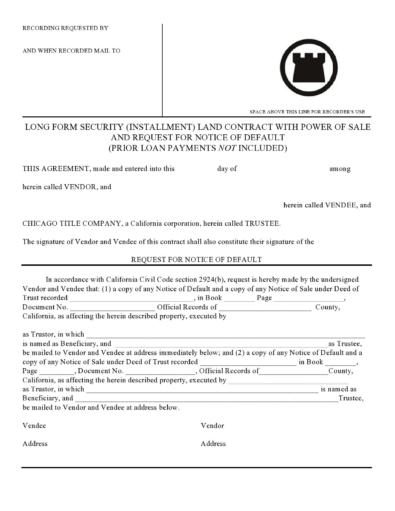 44 Professional Land Contract Forms (All States) ᐅ TemplateLab