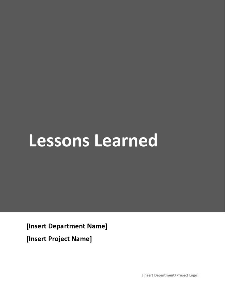 48 Best Lessons Learned Templates [Excel, Word] ᐅ TemplateLab
