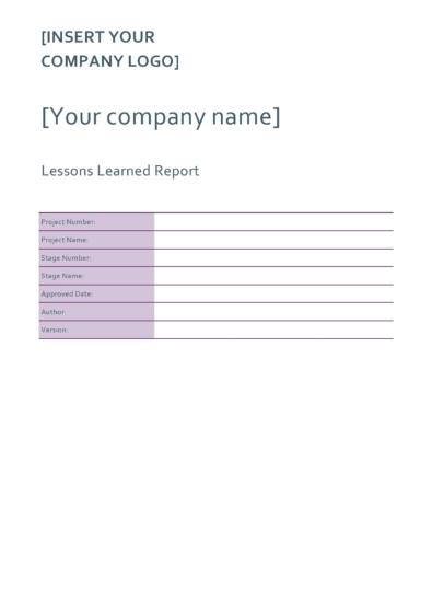 48 Best Lessons Learned Templates [Excel, Word] ᐅ TemplateLab