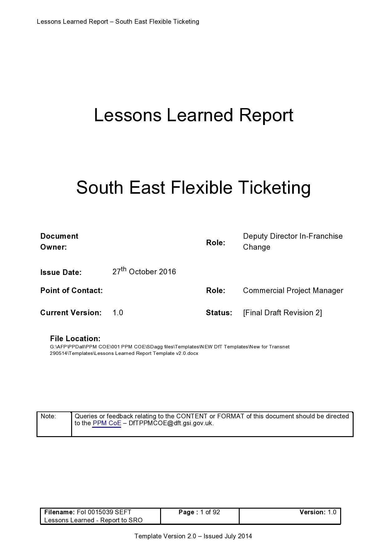 48 Best Lessons Learned Templates [excel Word] ᐅ Templatelab Ncgo