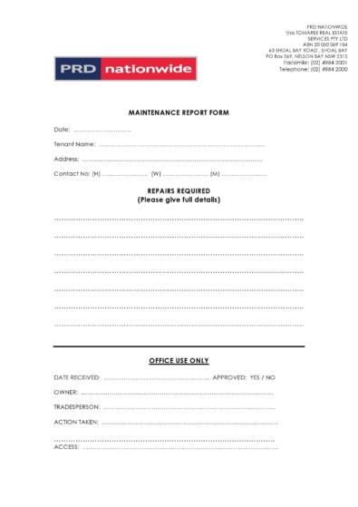 48 Editable Maintenance Report Forms [Word] ᐅ TemplateLab