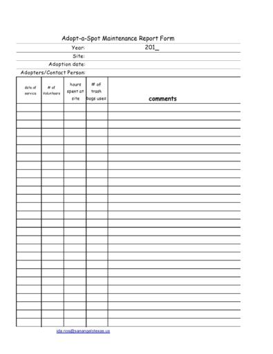 48 Editable Maintenance Report Forms [Word] ᐅ TemplateLab
