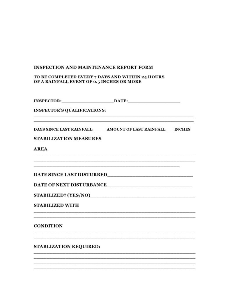 48 Editable Maintenance Report Forms [Word] ᐅ TemplateLab