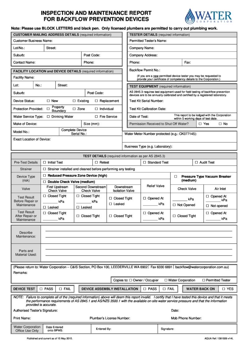 48 Editable Maintenance Report Forms [Word] ᐅ TemplateLab