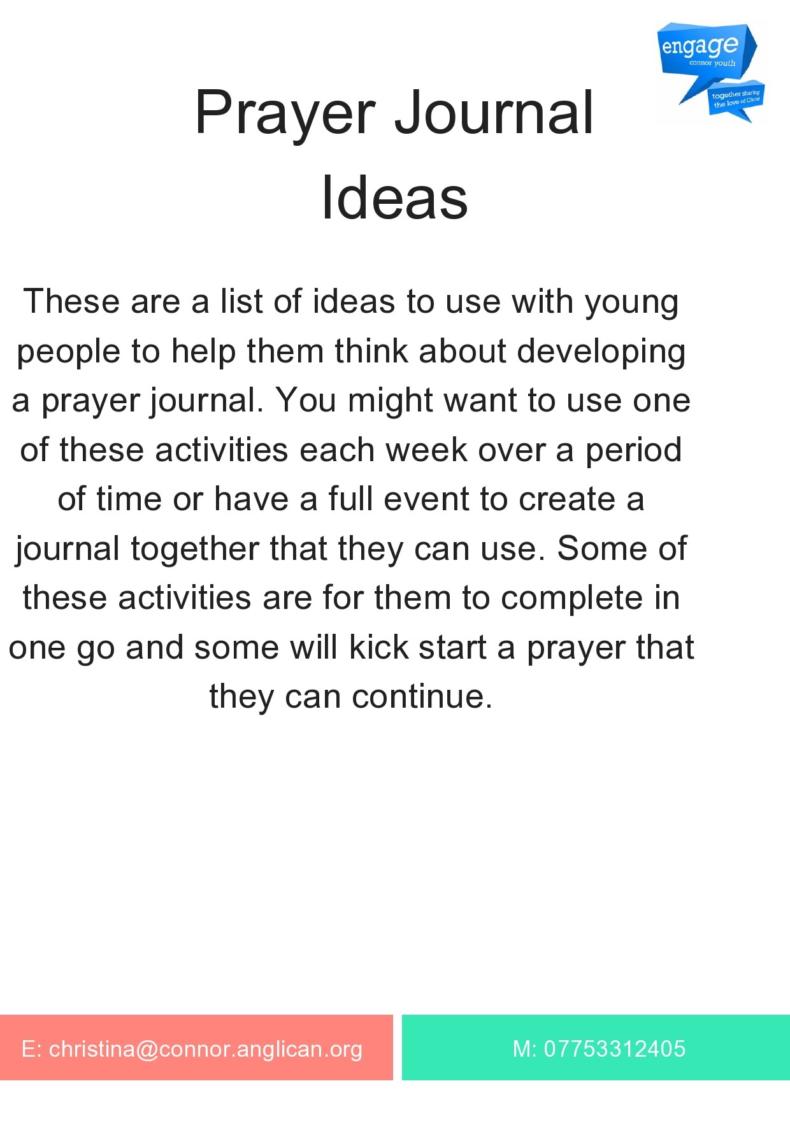 49 Prayer Journal Templates (Kids / Adults) ᐅ TemplateLab