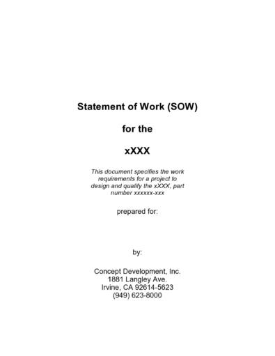 42 Great Statement of Work Templates (SOW) ᐅ TemplateLab
