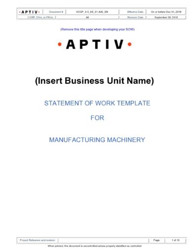 42 Great Statement of Work Templates (SOW) ᐅ TemplateLab