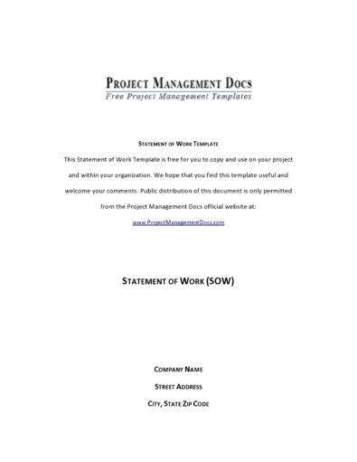42 Great Statement of Work Templates (SOW) ᐅ TemplateLab