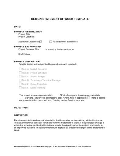 42 Great Statement of Work Templates (SOW) ᐅ TemplateLab