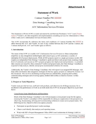 42 Great Statement of Work Templates (SOW) ᐅ TemplateLab