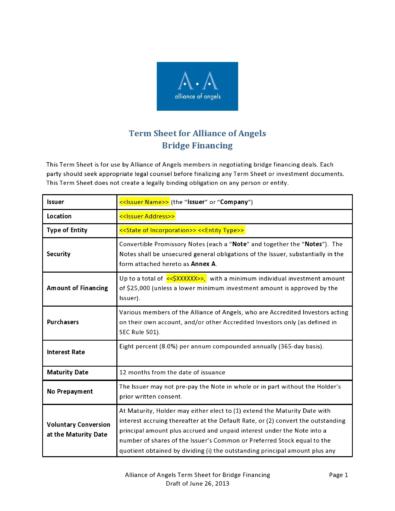 47 Simple Term Sheet Templates [Word] ᐅ TemplateLab