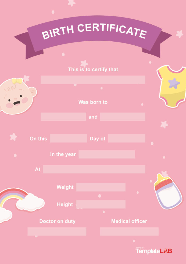 27 Birth Certificate Templates (Word, PPT & PDF) ᐅ TemplateLab
