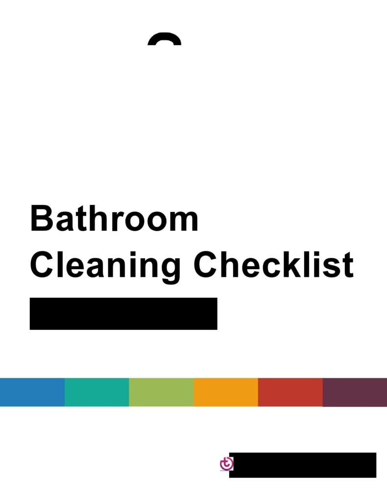 42 Printable Bathroom Cleaning Checklists [Word, PDF, Excel]