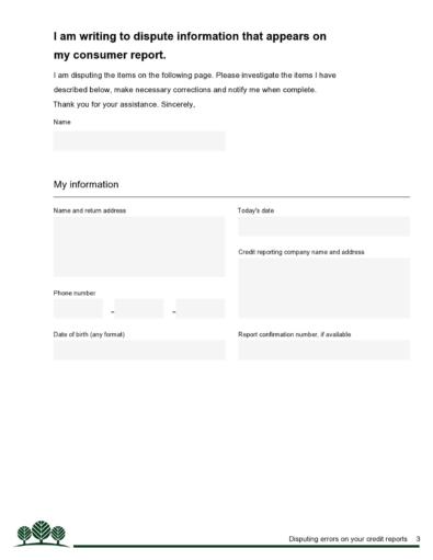 50 Best Credit Dispute Letters Templates [Free] ᐅ TemplateLab