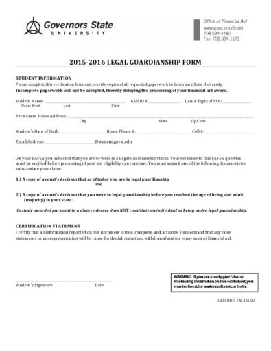 50 Free Guardianship Forms [Temporary / Permanent] ᐅ TemplateLab
