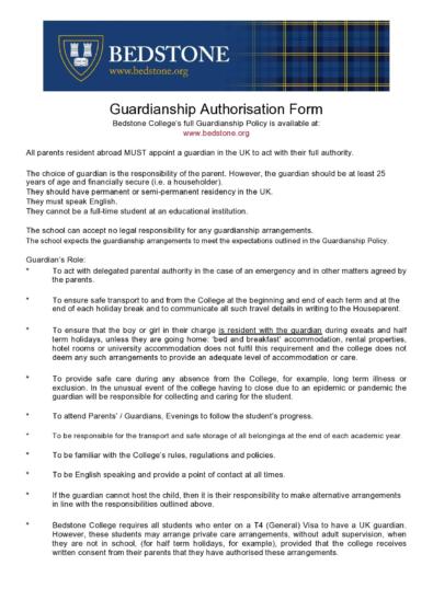 50 Free Guardianship Forms [Temporary / Permanent] ᐅ TemplateLab