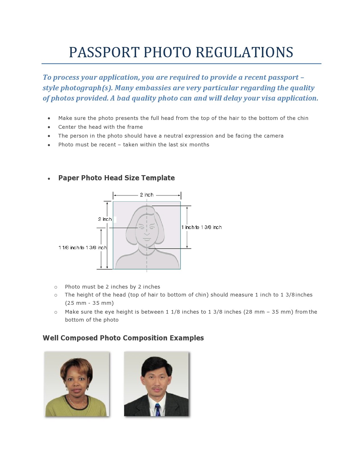 21 US Passport Photo Templates (100% Free) ᐅ TemplateLab