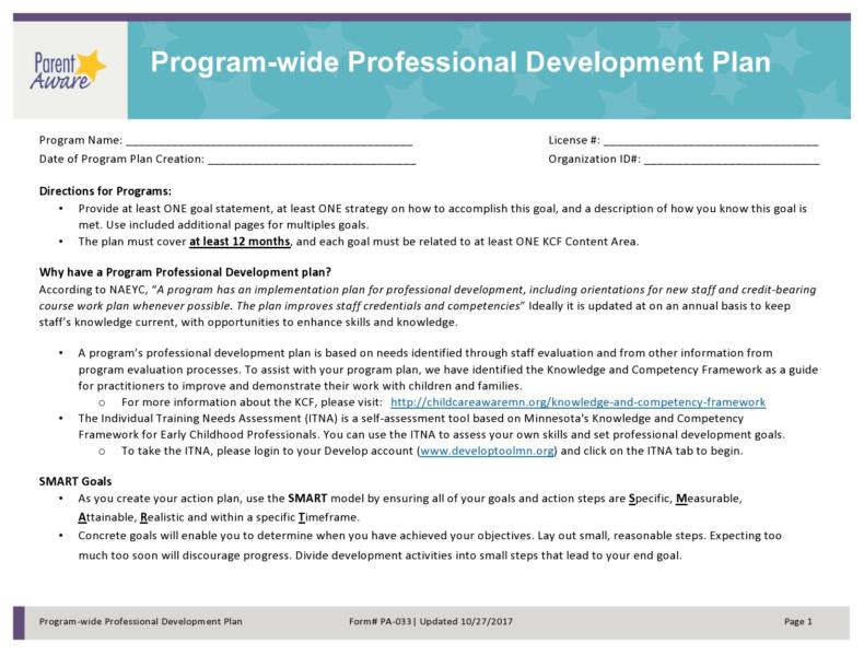 50 Professional Development Plan Templates (Free) ᐅ