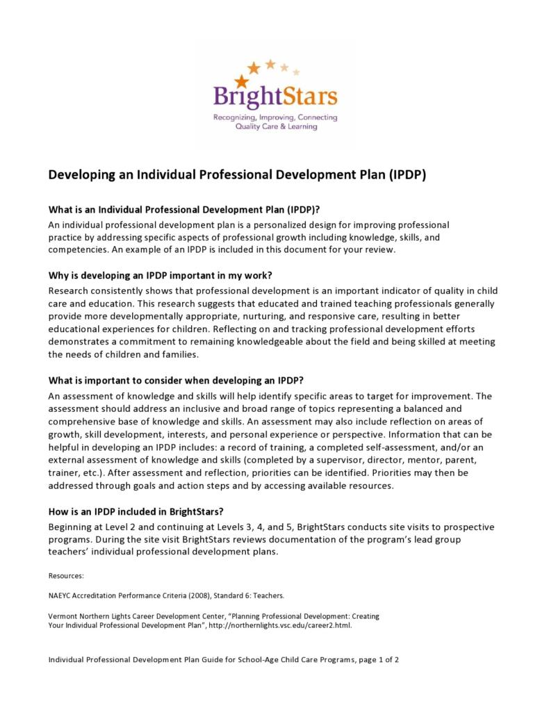 50 Professional Development Plan Templates (Free) ᐅ