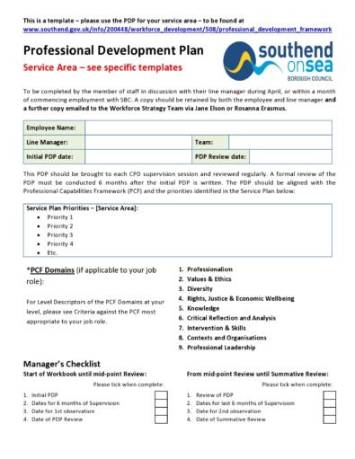 50 Professional Development Plan Templates (Free) ᐅ