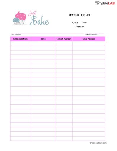 40 Sign Up Sheet / Sign In Sheet Templates (Word & Excel)