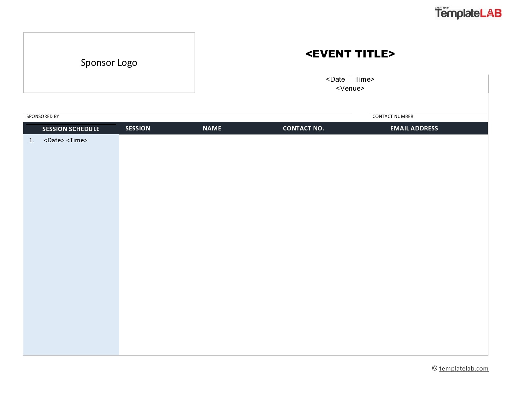 40 Sign Up Sheet / Sign In Sheet Templates (Word & Excel)