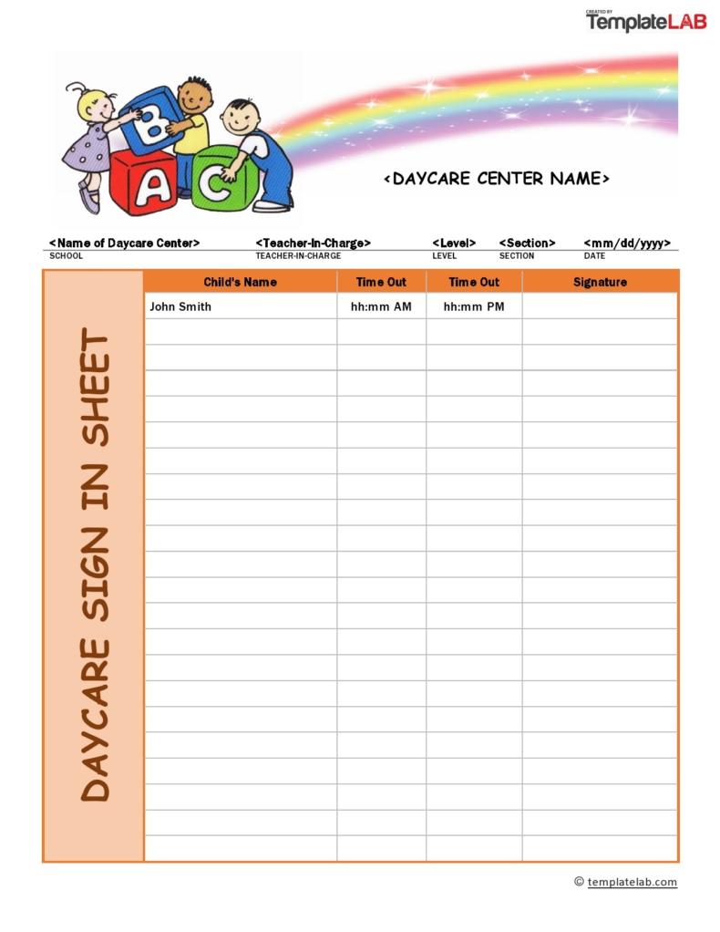 Sign Up Sheet Template Basic