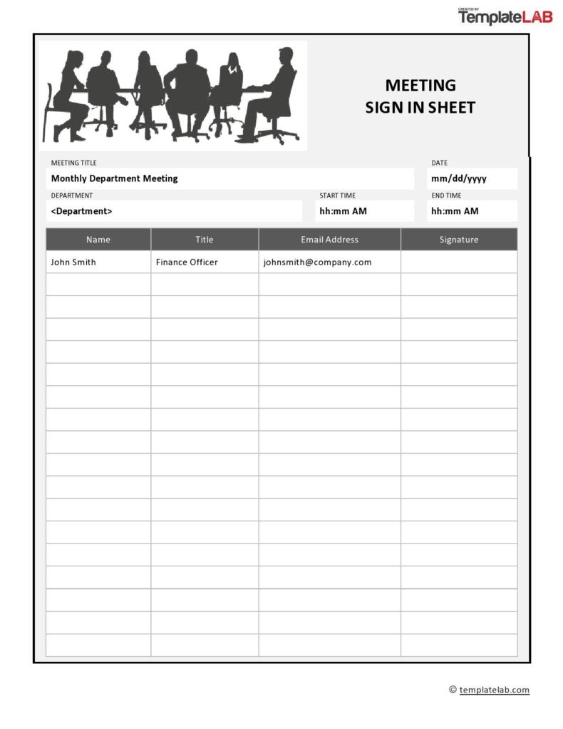 40 Sign Up Sheet / Sign In Sheet Templates (Word & Excel)