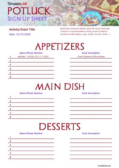 40 Sign Up Sheet / Sign In Sheet Templates (Word & Excel)