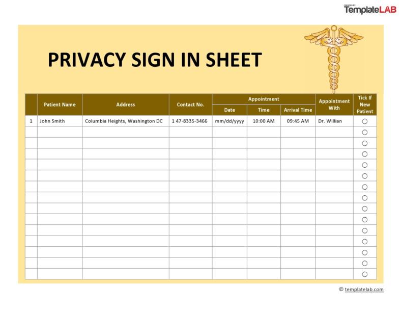 40 Sign Up Sheet / Sign In Sheet Templates (Word & Excel)