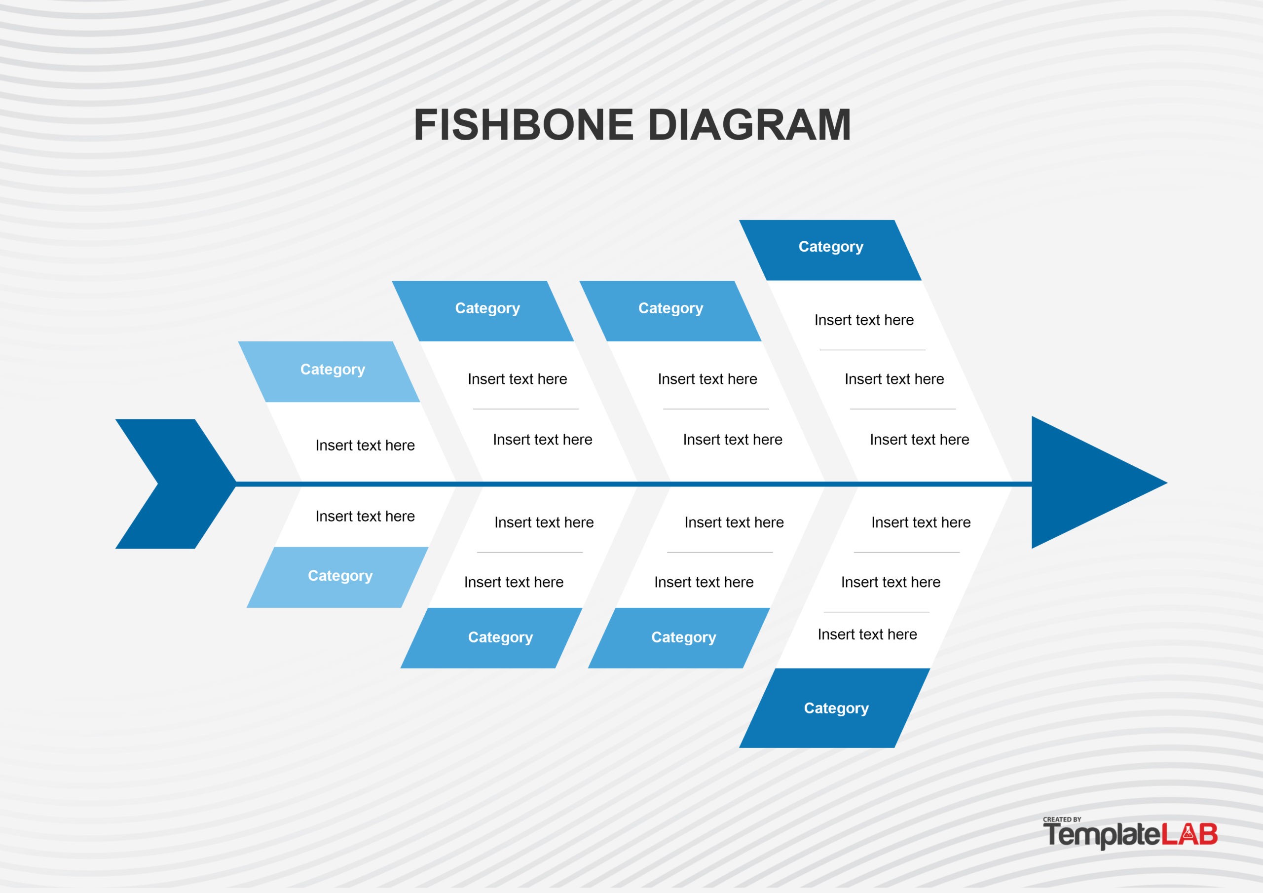 Editable Fishbone Diagram Template Powerpoint