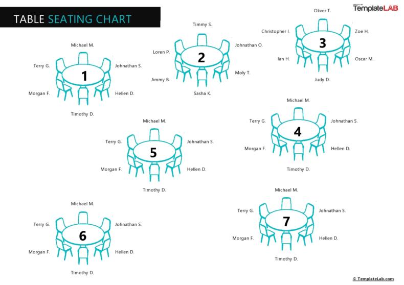 19 Great Seating Chart Templates (Wedding, Classroom + more)