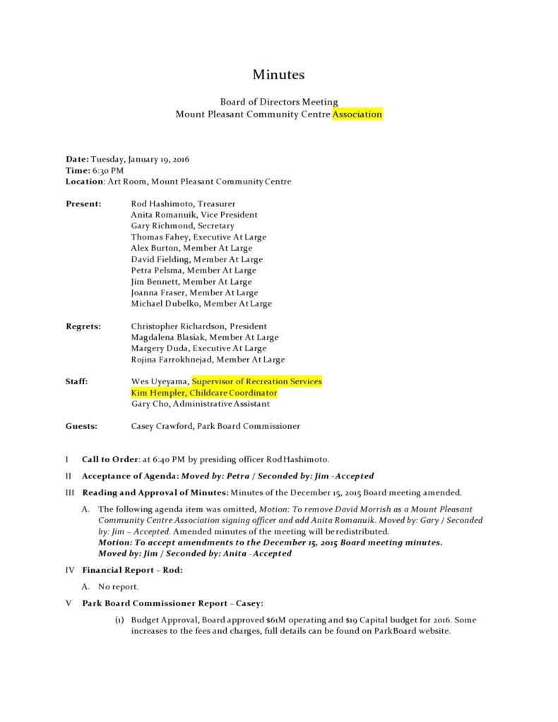 40 Board Meeting Agenda Templates (100% FREE) ᐅ TemplateLab