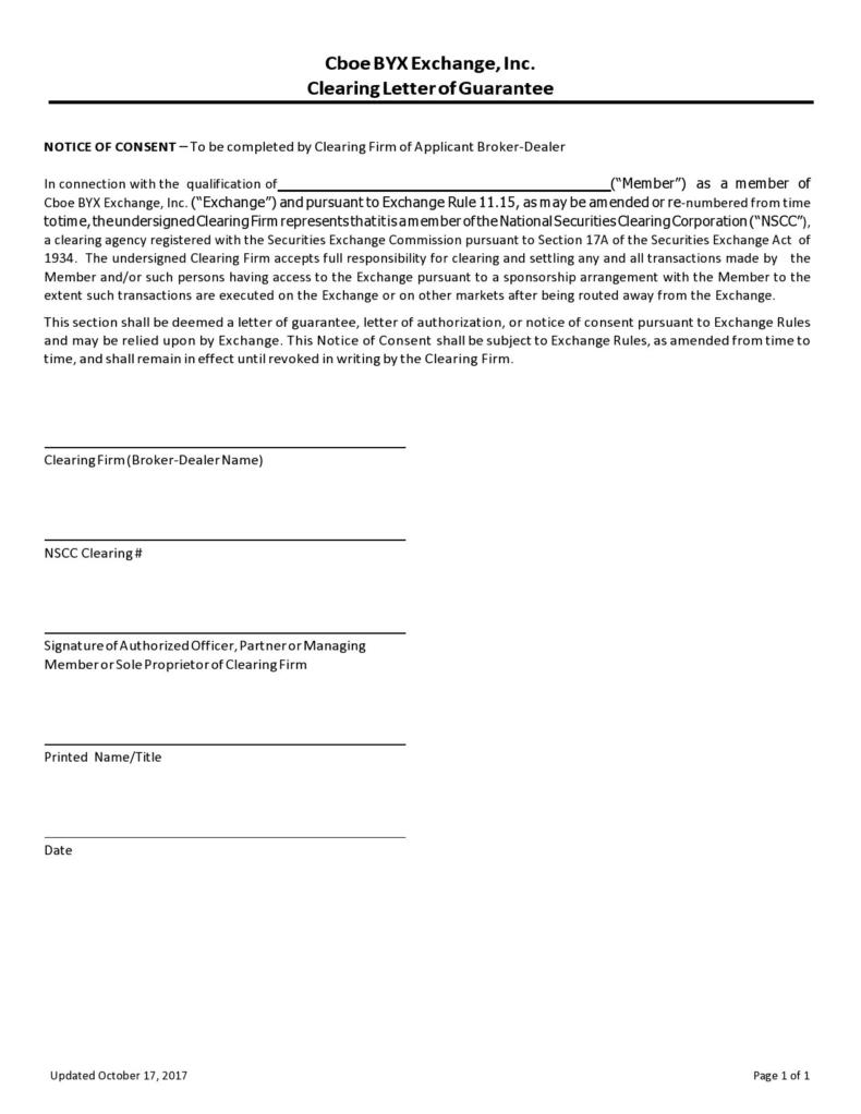 45 Professional Letter Of Guarantee Samples ᐅ TemplateLab