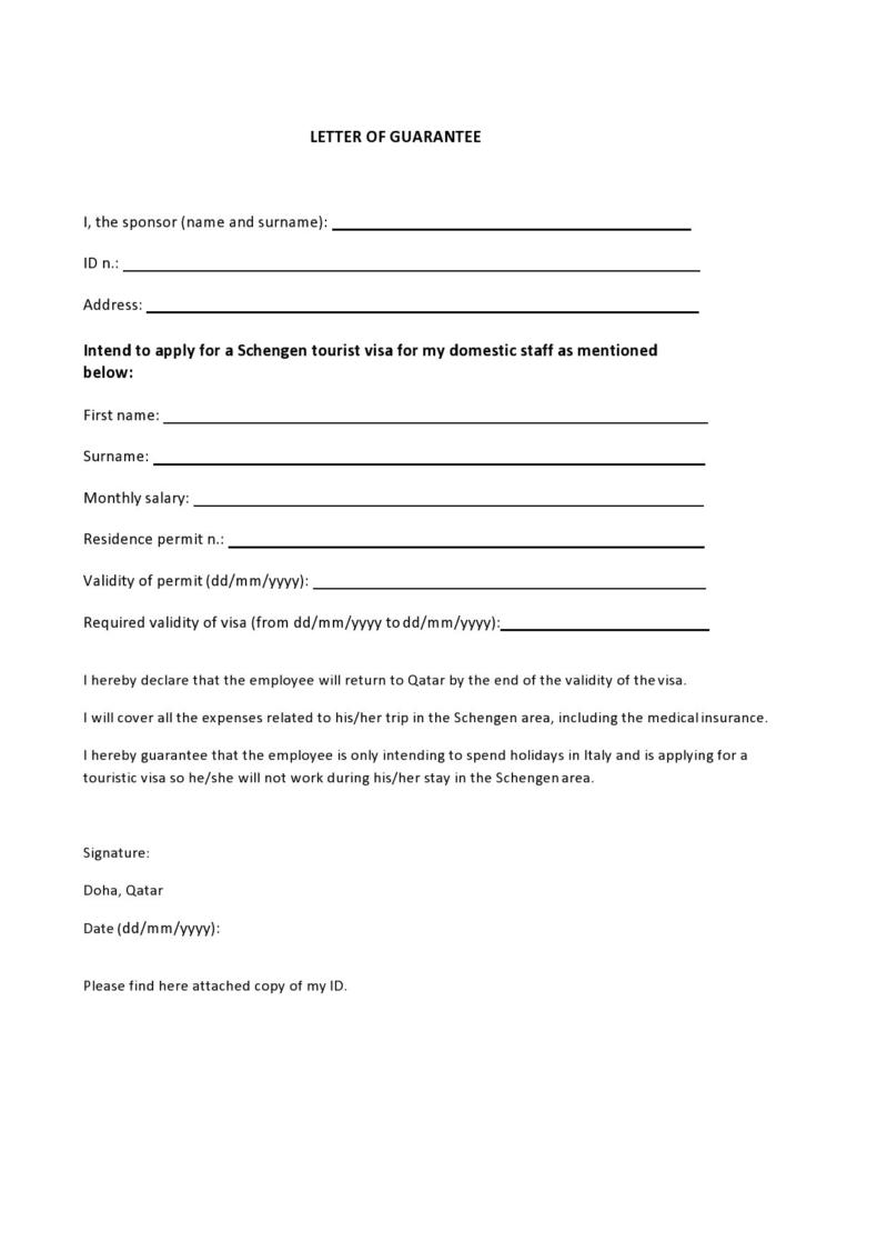 45 Professional Letter Of Guarantee Samples ᐅ TemplateLab