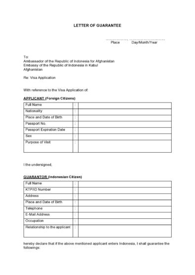 45 Professional Letter Of Guarantee Samples ᐅ TemplateLab