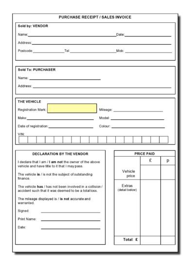 30 Editable Purchase Receipt Templates (Word / Excel) ᐅ TemplateLab
