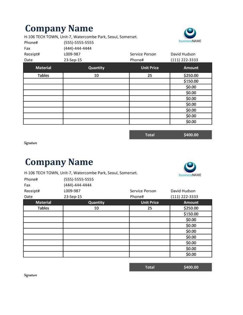 30 Editable Purchase Receipt Templates (Word / Excel) ᐅ TemplateLab