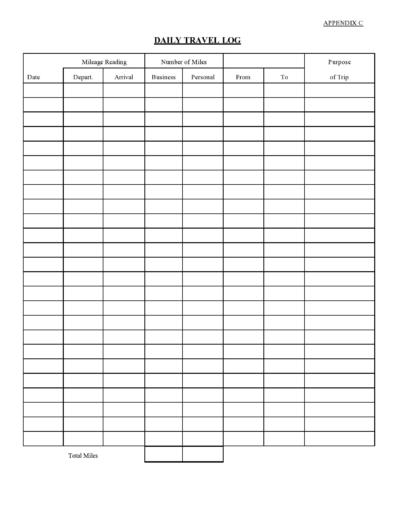 42 Useful Travel Log Templates (100% Free) ᐅ TemplateLab